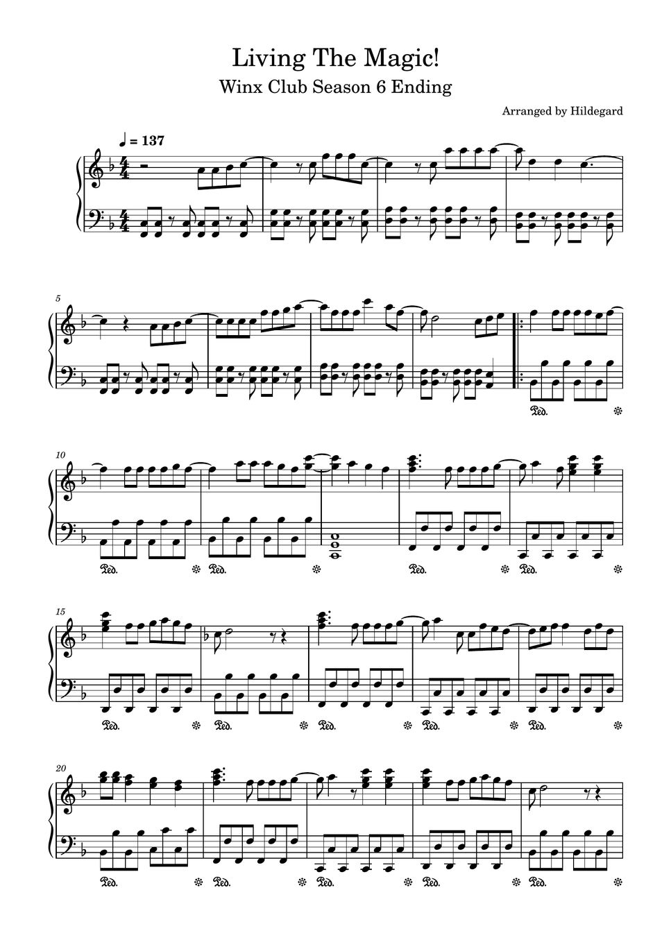 Winx Club - Living The Magic Sheet by Hildegard