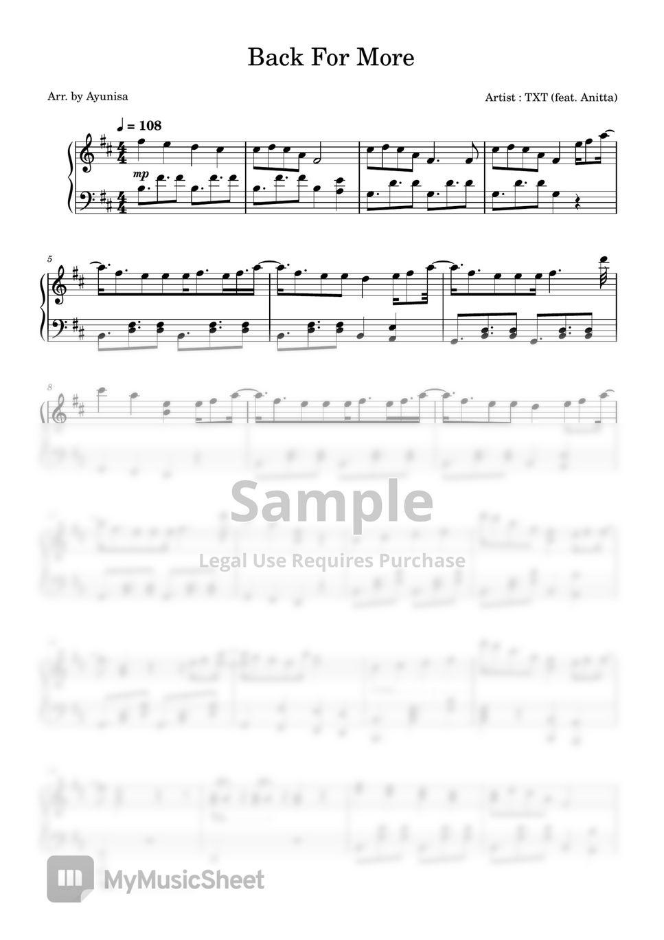 Tomorrow X Together - Back For More (Easy) แผ่น by ayunisa