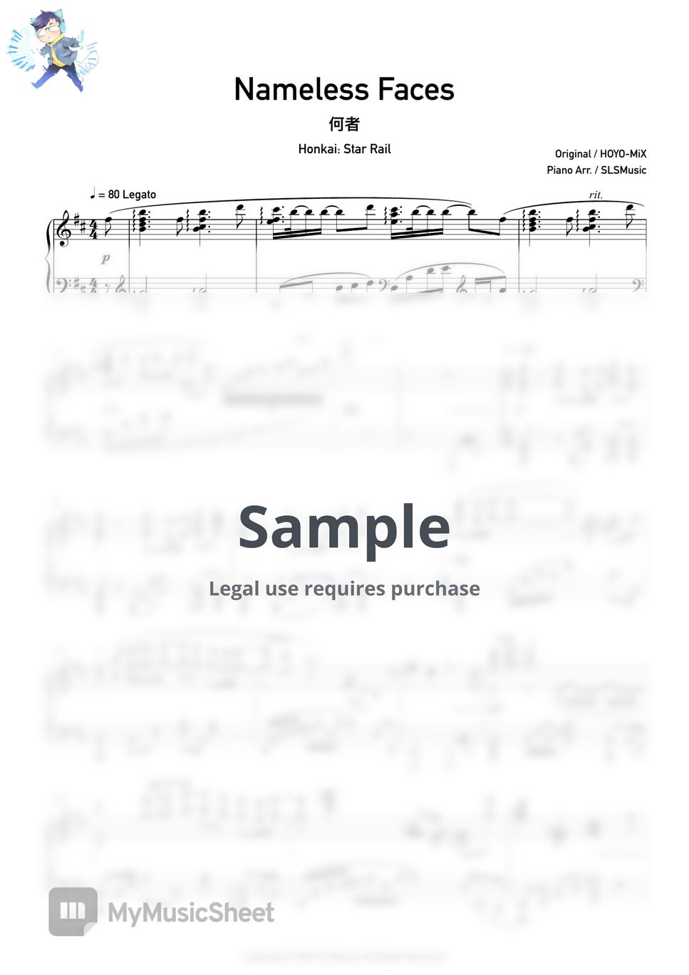 Honkai: Star Rail - Nameless Faces (HOYO-Mix) Sheet Music by SLSMusic