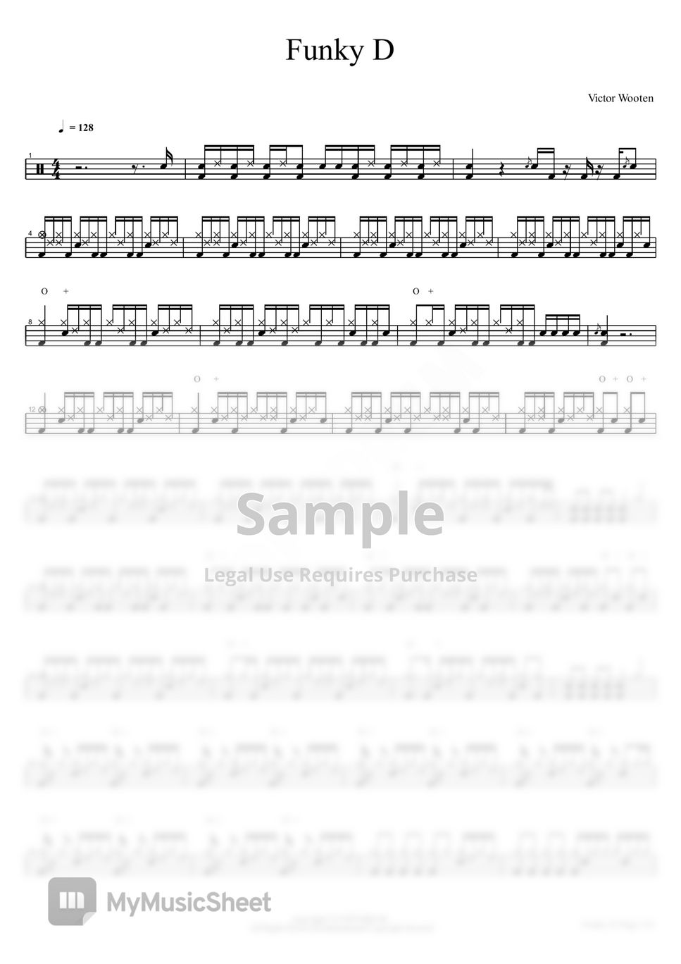 Victor Wooten - Funky D Sheet Music by COPYDRUM