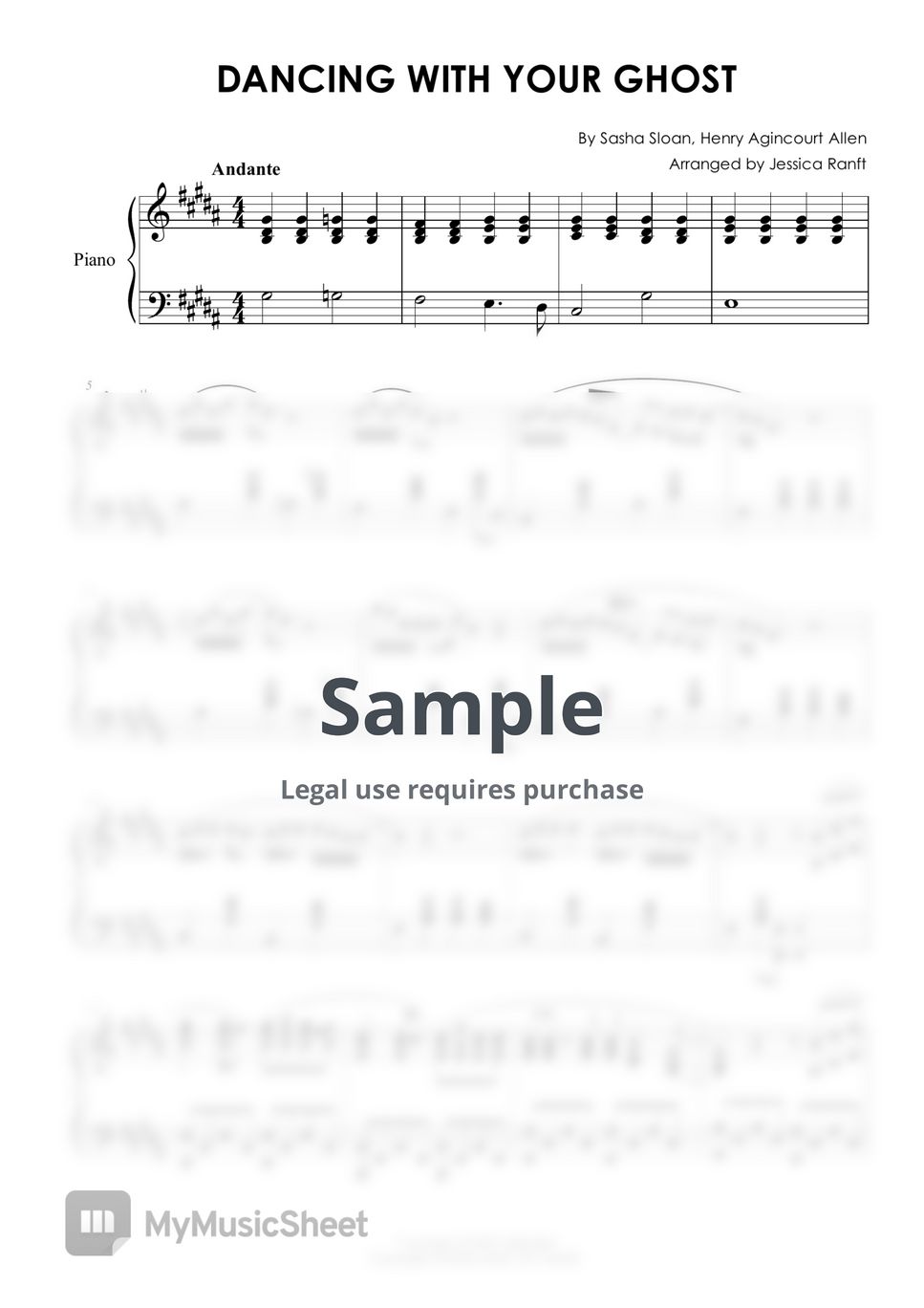 Sasha Sloan - Dancing With Your Ghost Hoja by Balladial Piano