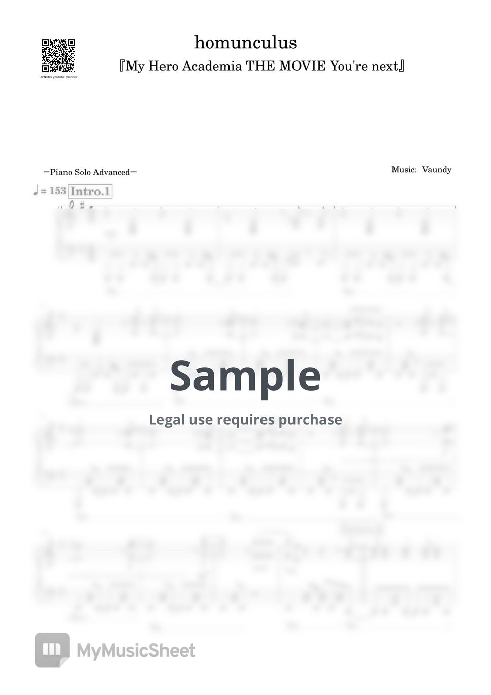 Vaundy - homunculus/ホムンクルス (My Hero Academia THE MOVIE You're next ...