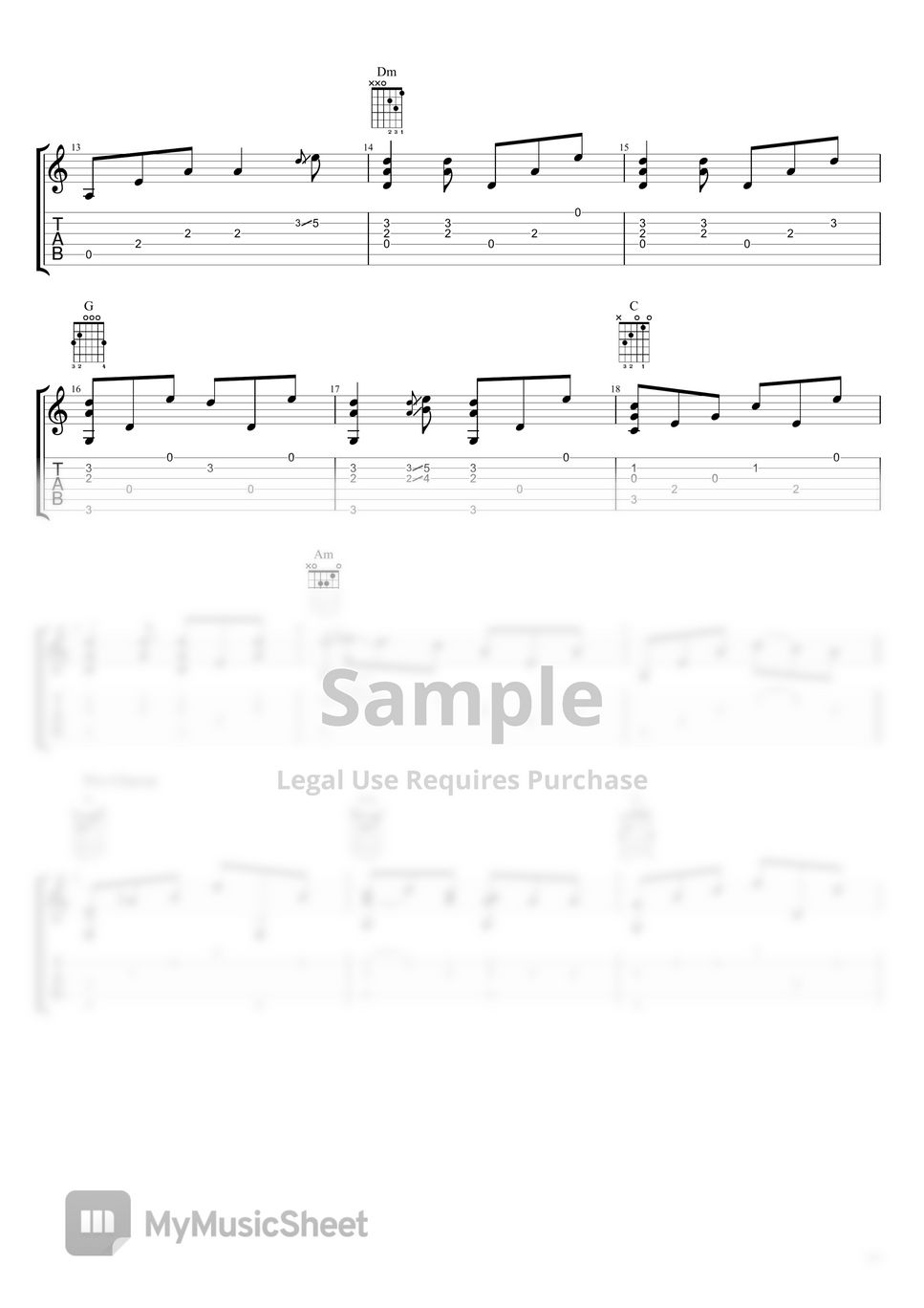 Sia | Fingerstyle Guitar - Snowman Sheet by Kenneth Acoustic