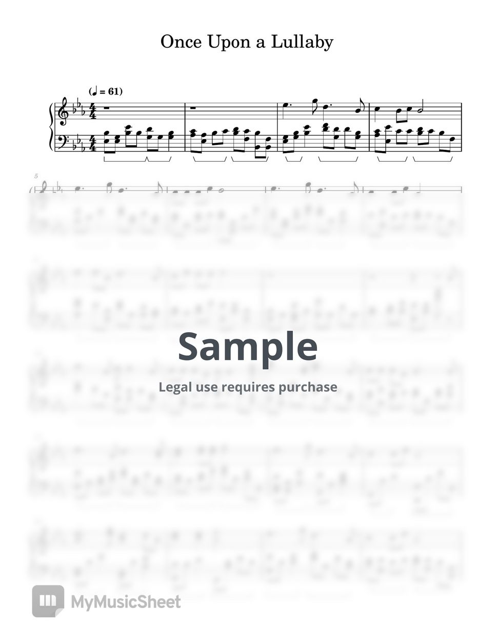 Path to Nowhere - Once Upon A Lullaby (From Path to Nowhere) Sheets by ...