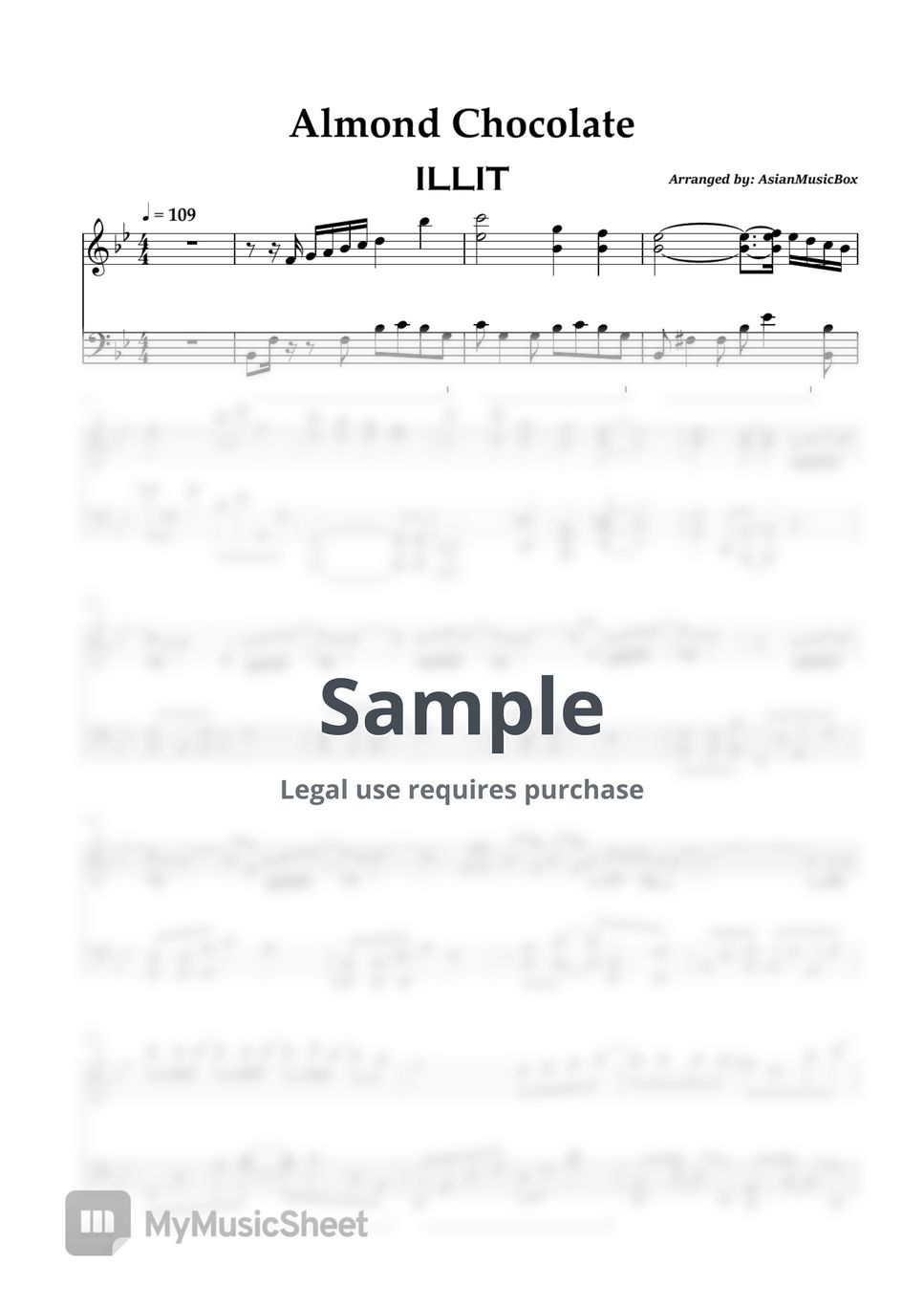 ILLIT - Almond Chocolate Sheets by AsianMusicBox