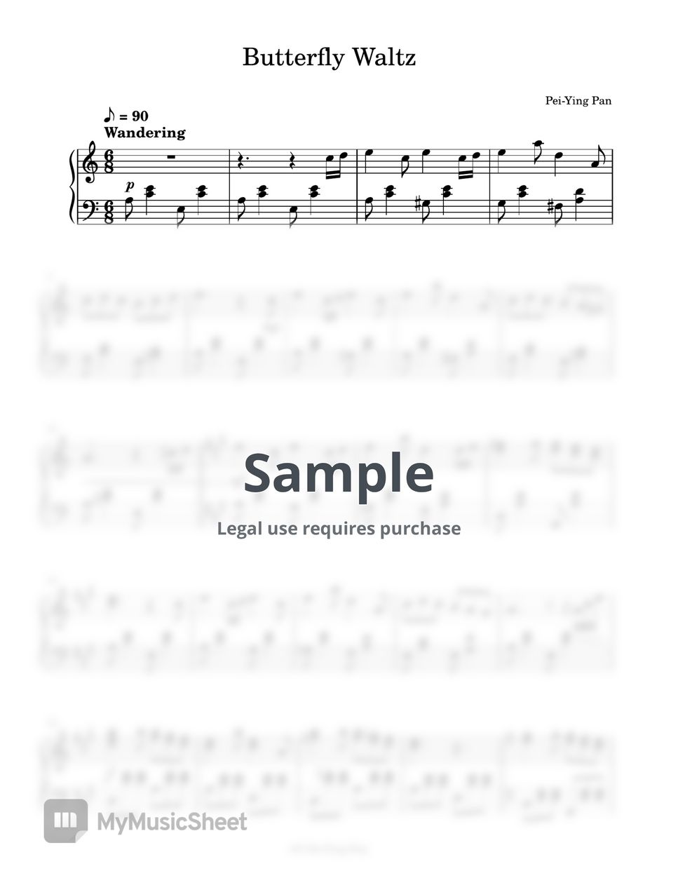 Pei-Ying Pan - Butterfly Waltz Sheets Pei-Ying Pan - Butterfly Waltz Sheets