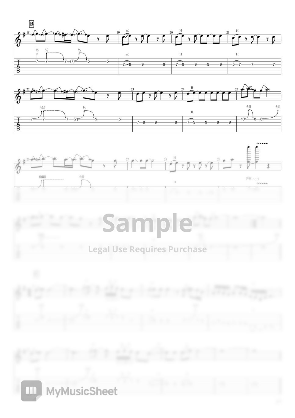 Scorpions - Rock You Like a Hurricane Sheet Music by Kfir Ochaion