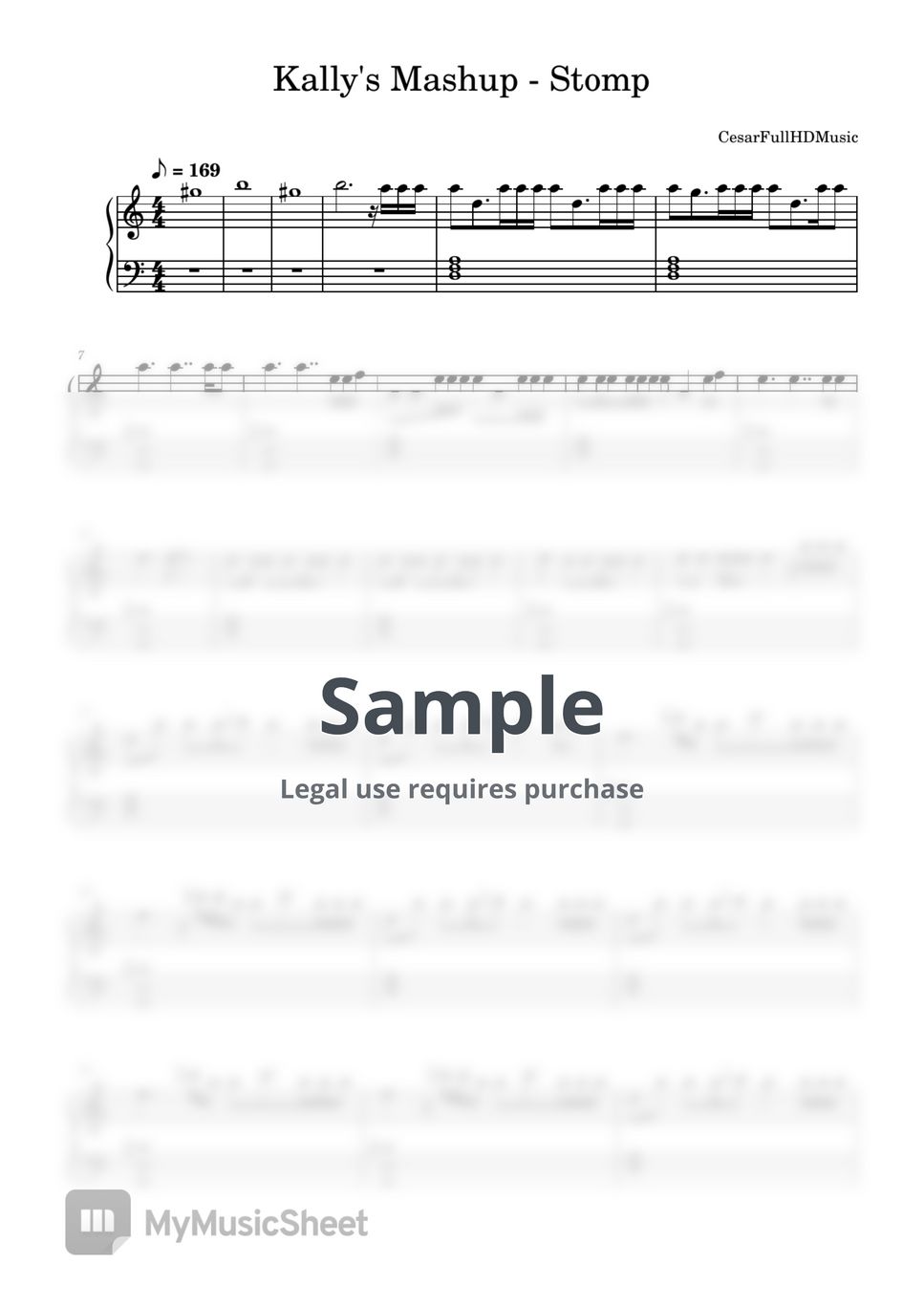 Kally's Mashup - Stomp Sheet Music