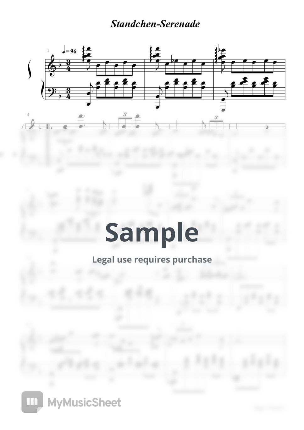 Franz Schubert - Standchen (Serenade) Sheets by dogemusic