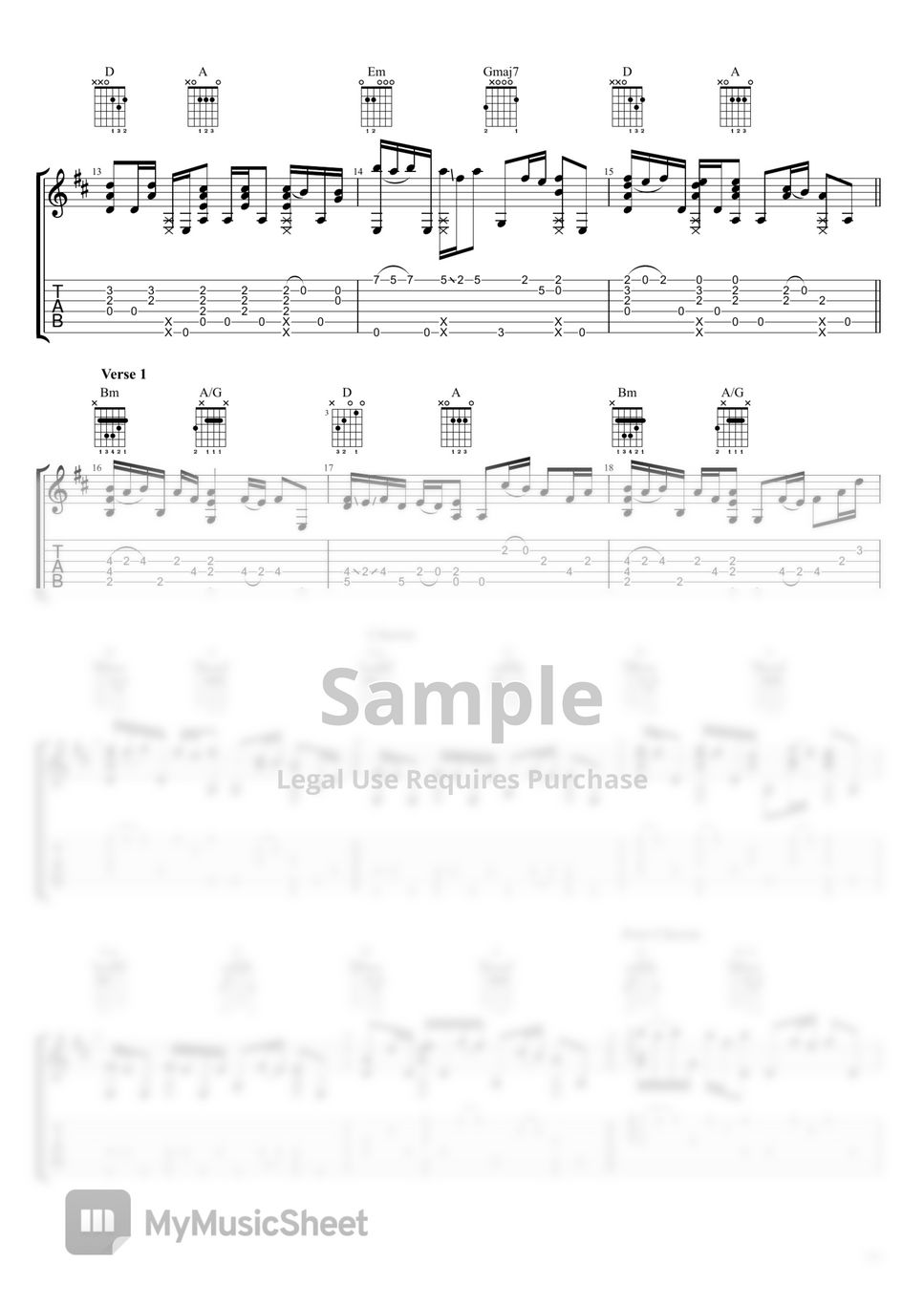 Coldplay | Fingerstyle Guitar - Paradise Sheet Music by Kenneth Acoustic