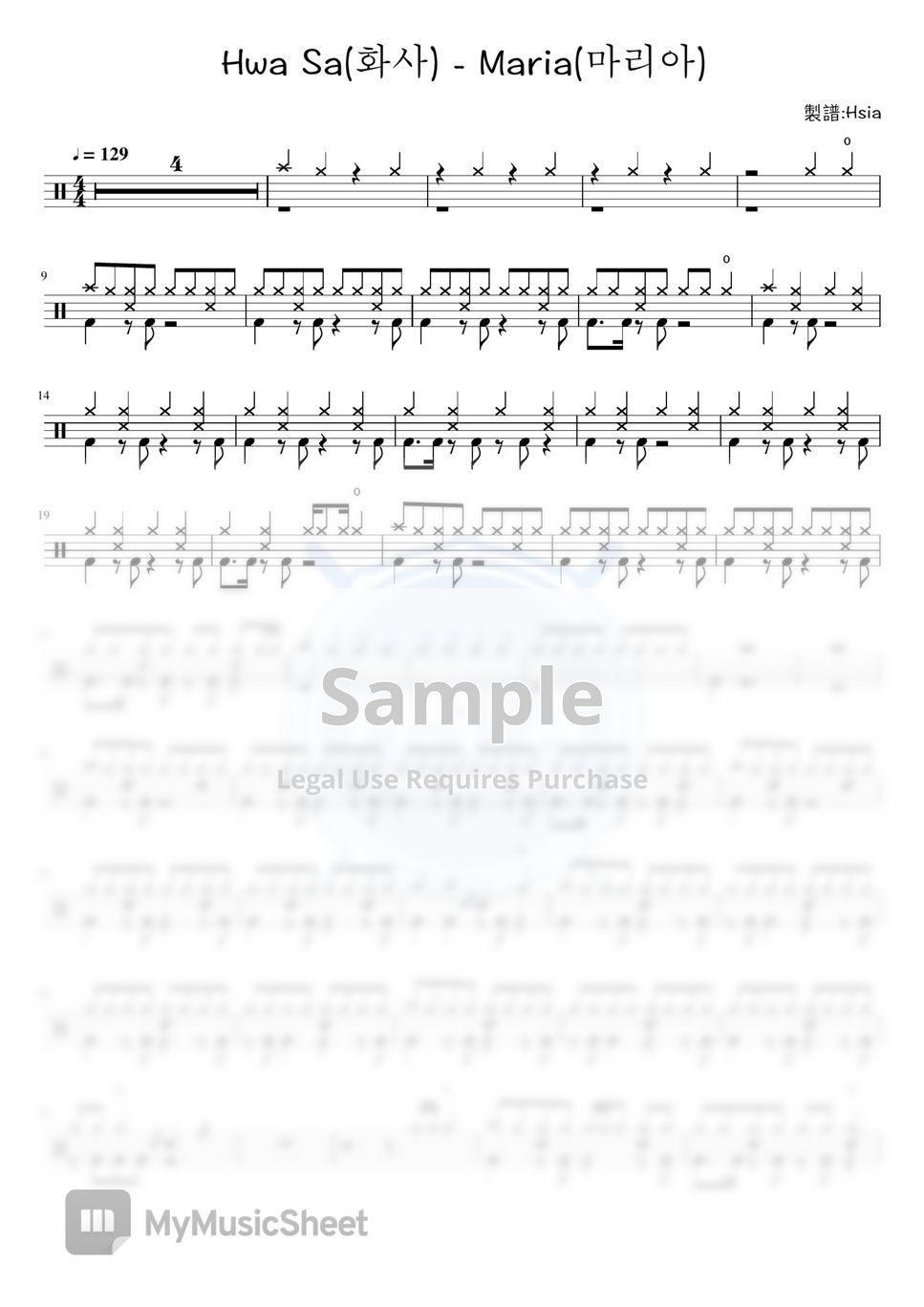 Hwa_Sa - Maria Sheets by Hsia