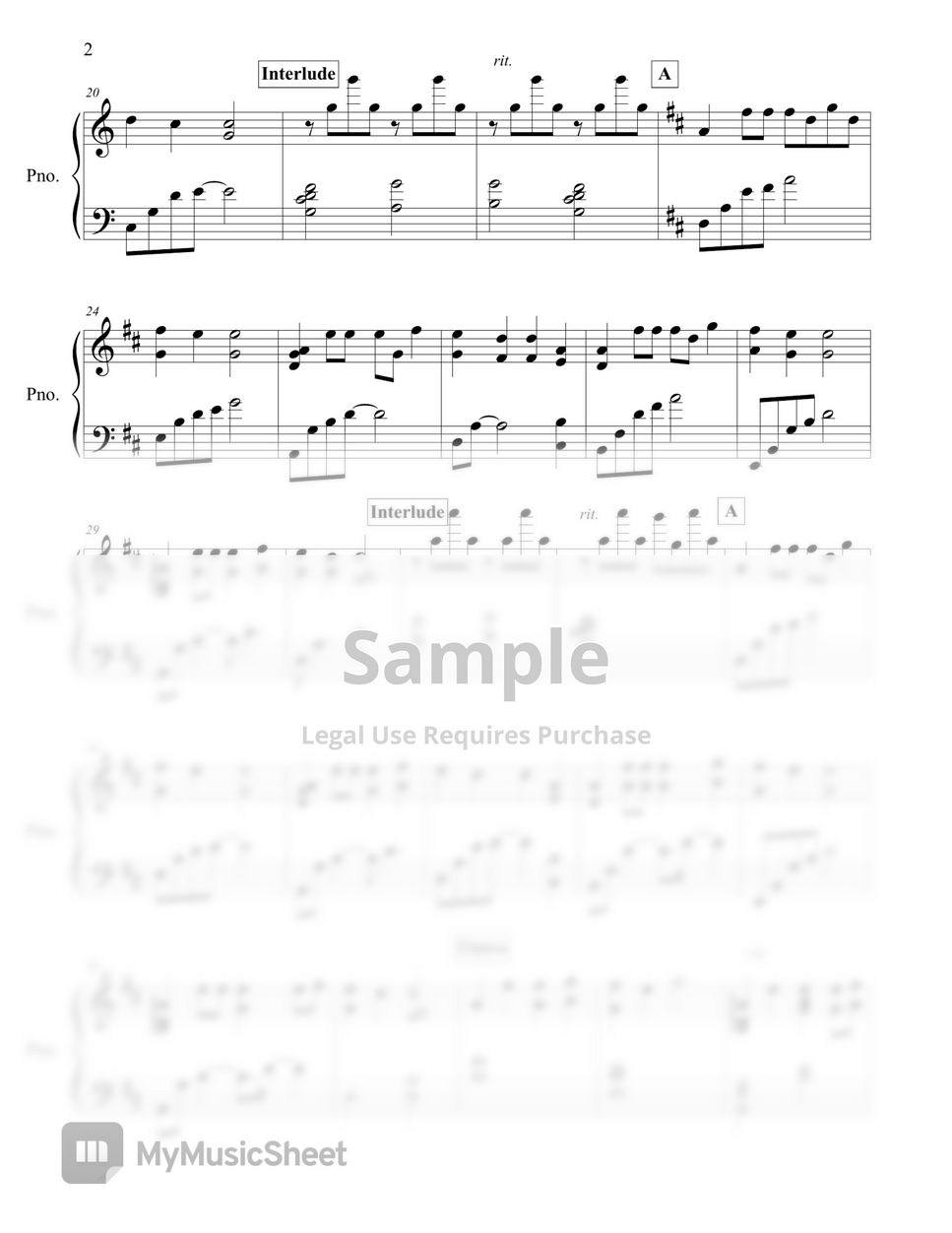 Five Little Monkeys Sheet by Keunyoung Song