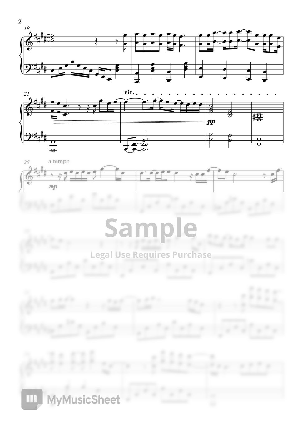 Bruno Mars - Talking To The Moon Sheets by PianoGenius