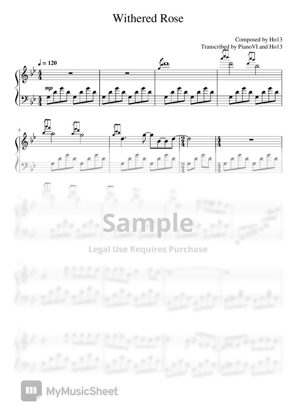 Ho13 - Withered Rose Blad