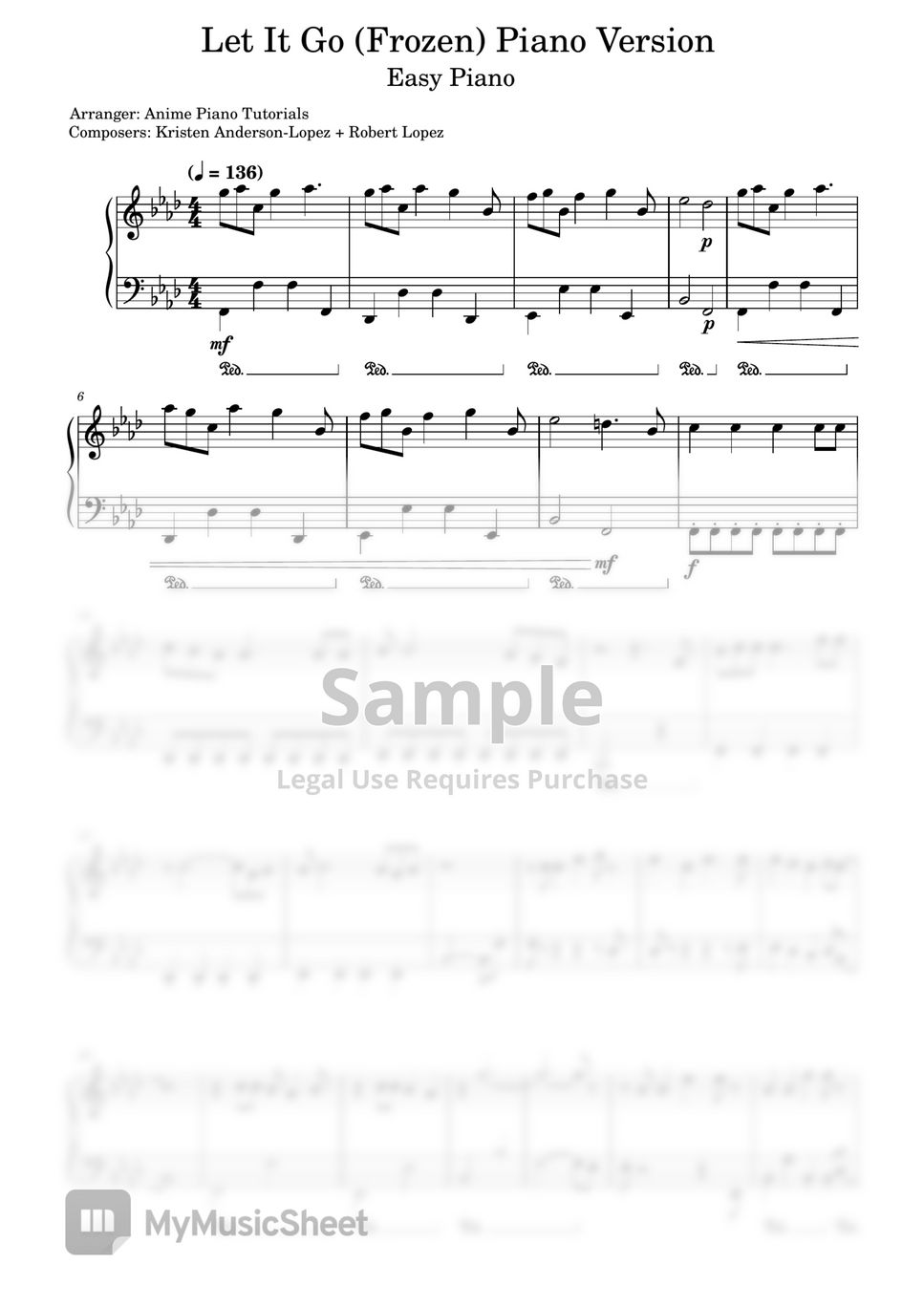 Frozen - Let It Go Nutowy by Anime Piano Tutorials