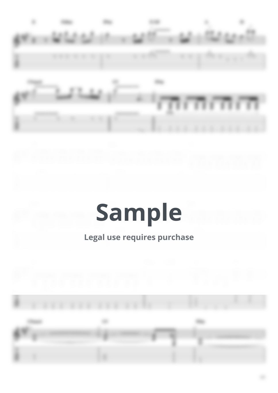 Europe - The Final Countdown TAB+1 Staff by guitar cover with tab