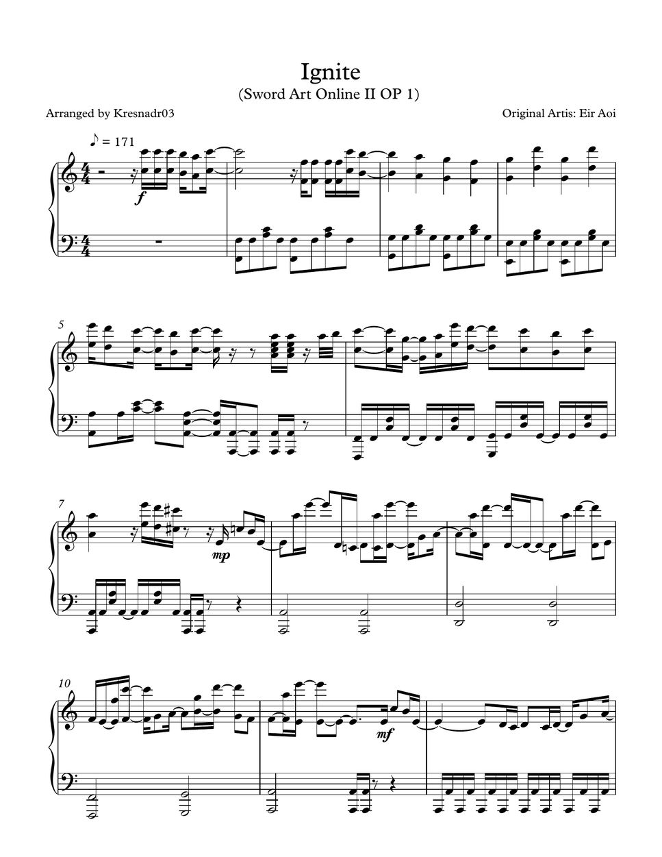 Eir Aoi - Ignite Sheet by Kresnadr03