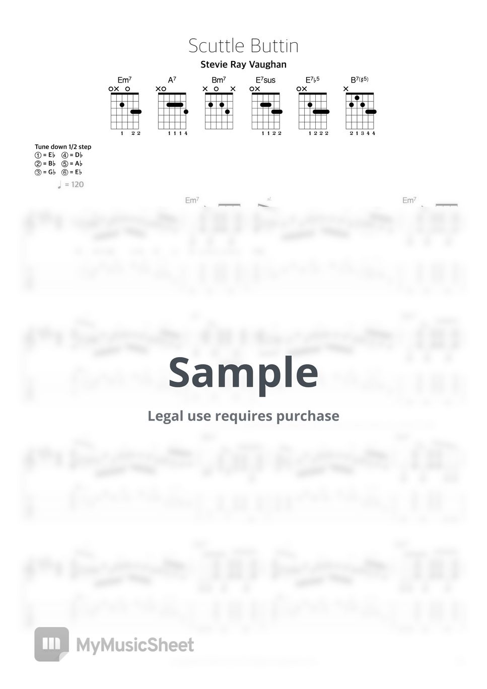 Stevie Ray Vaughan - Scuttle Buttin' 악보 by Andre