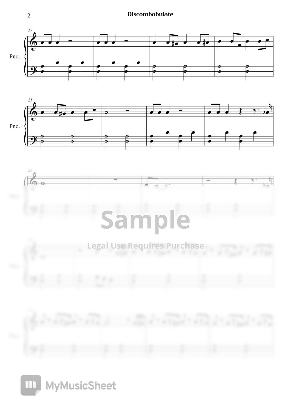 Sherlock Holmes - Discombobulate Sheet Music by Right Now Piano
