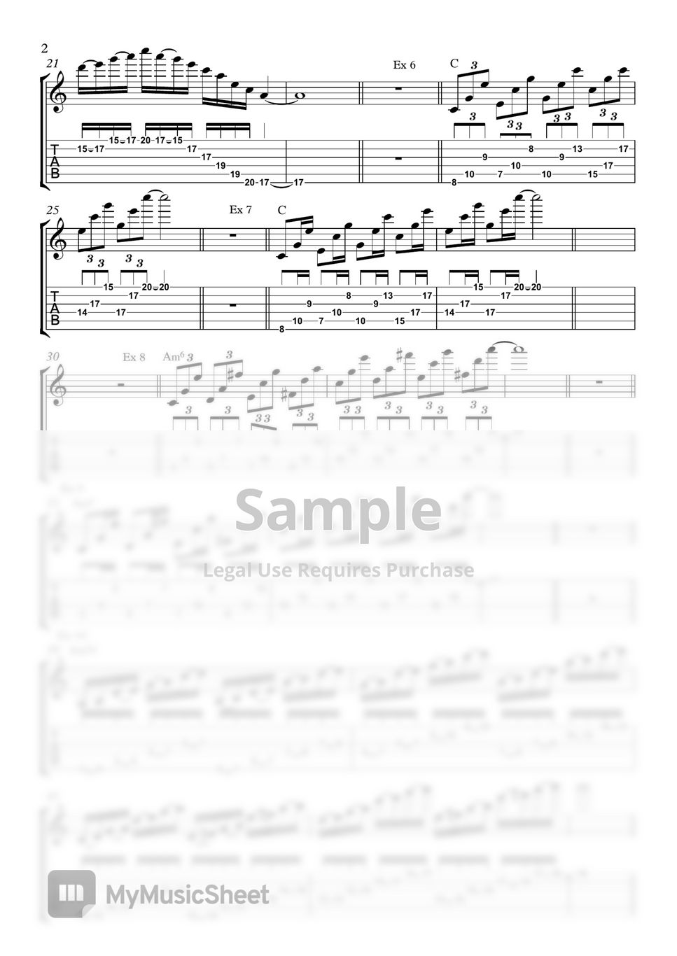 Eric Johnson Style - Pentatonic Scale Licks & Ideas Volume 1 악보 by by ...