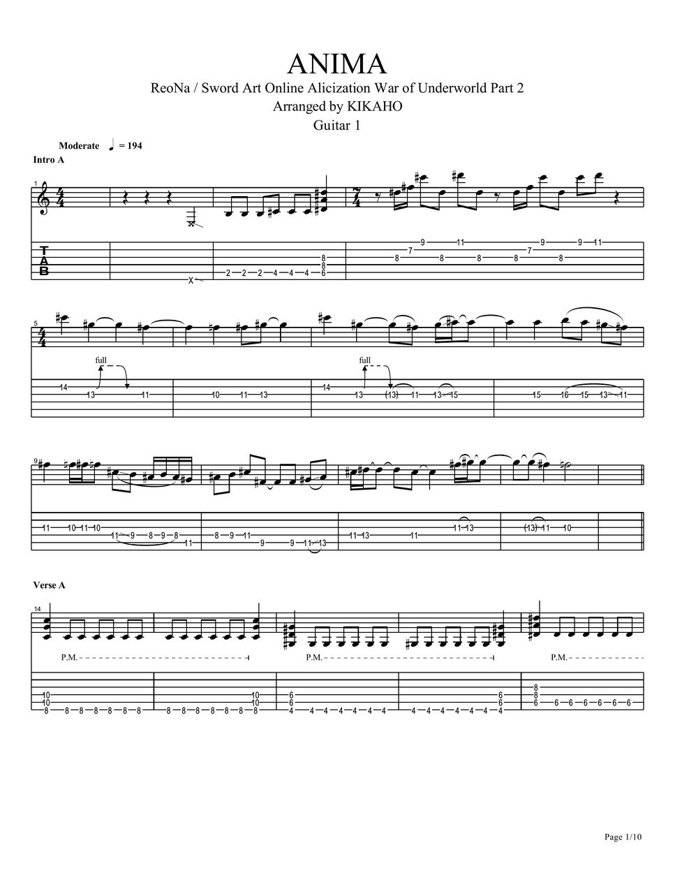 Sword Art Online: Alicization - War of Underworld 2nd Season - ANIMA Sheets by ReoNa