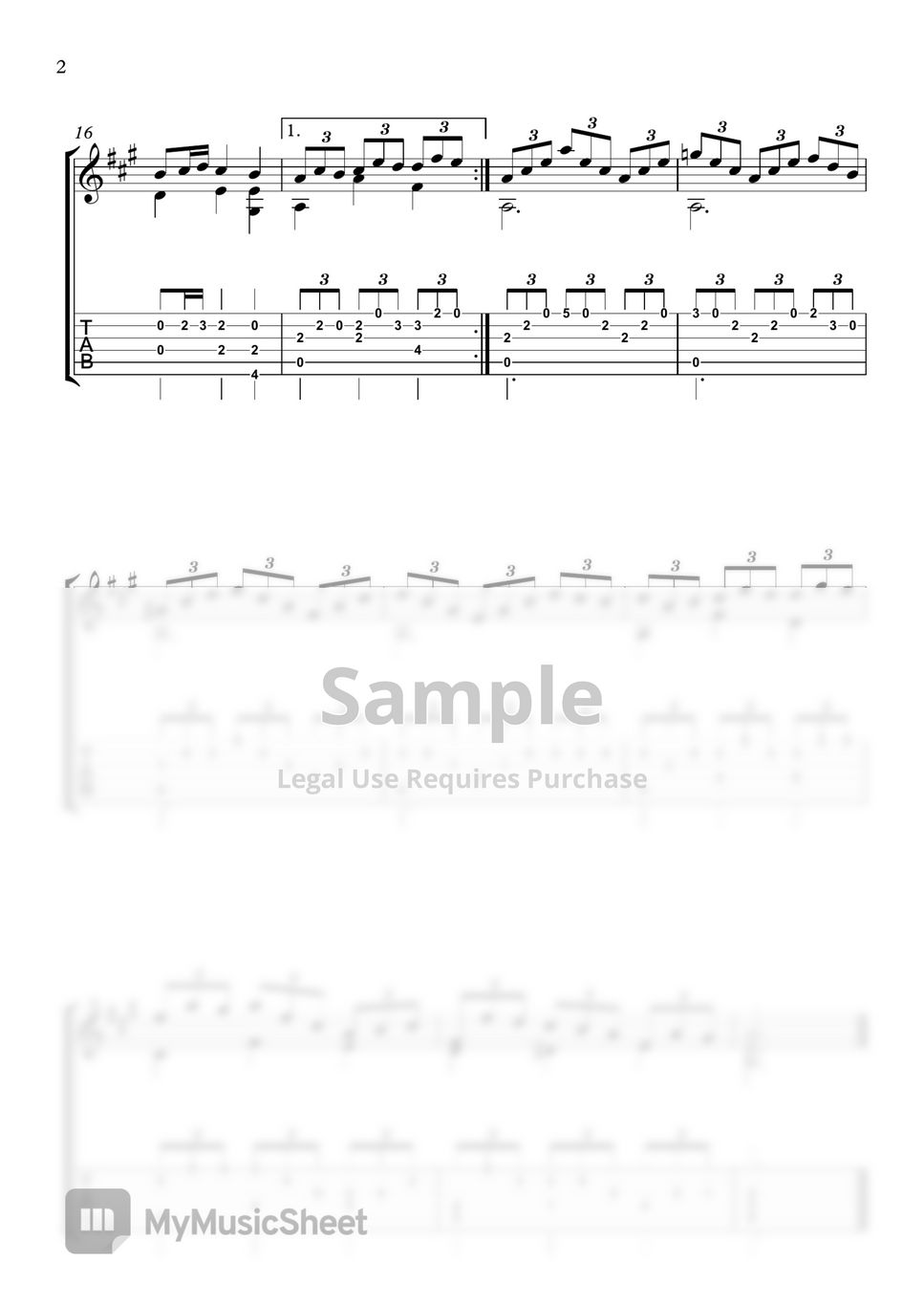 J.S.Bach - Jesu, Joy of Man's Desiring (Classical guitar cover) Sheets ...