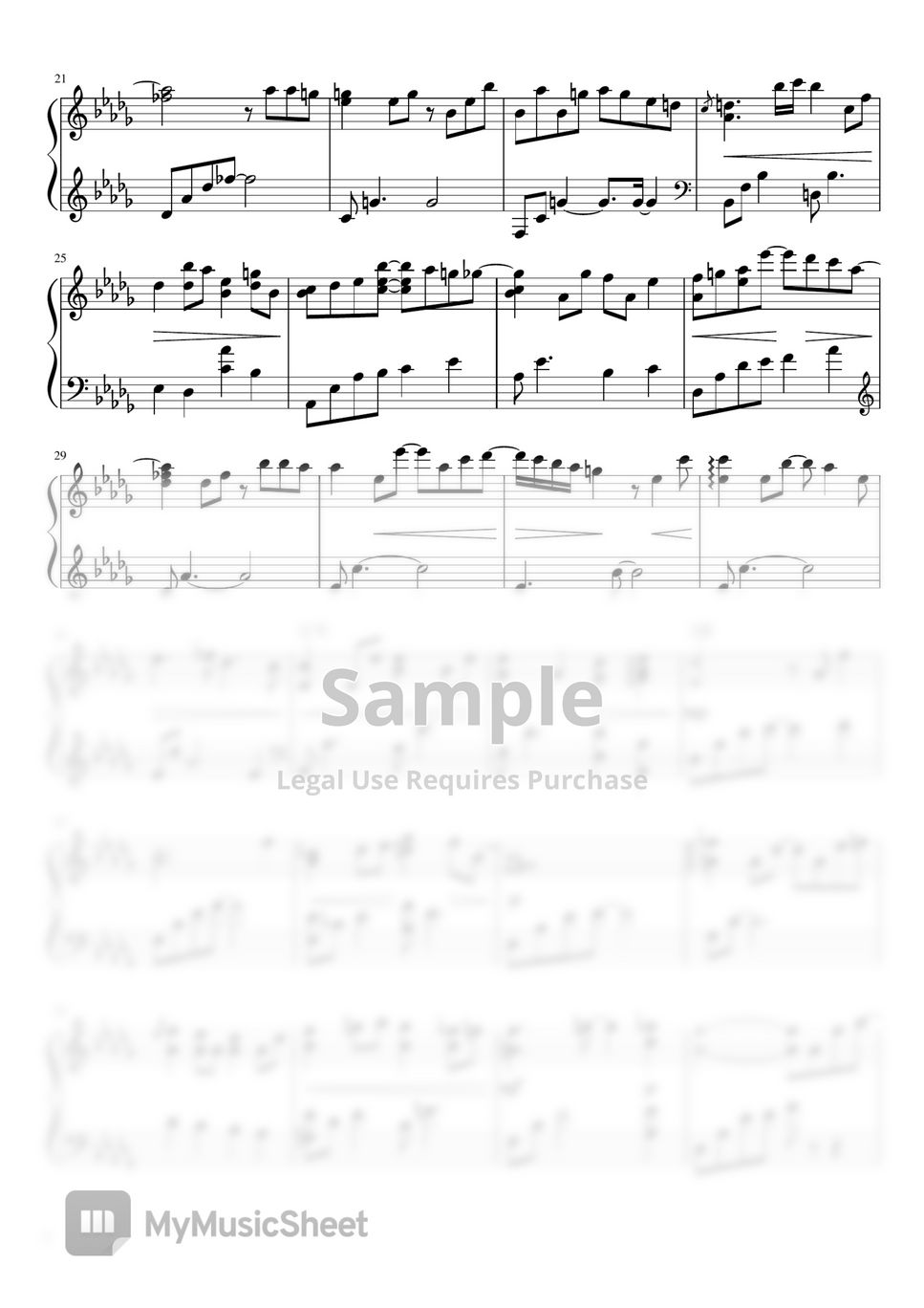 제휘 - dear moon Sheets by 피아노쟁이뀨