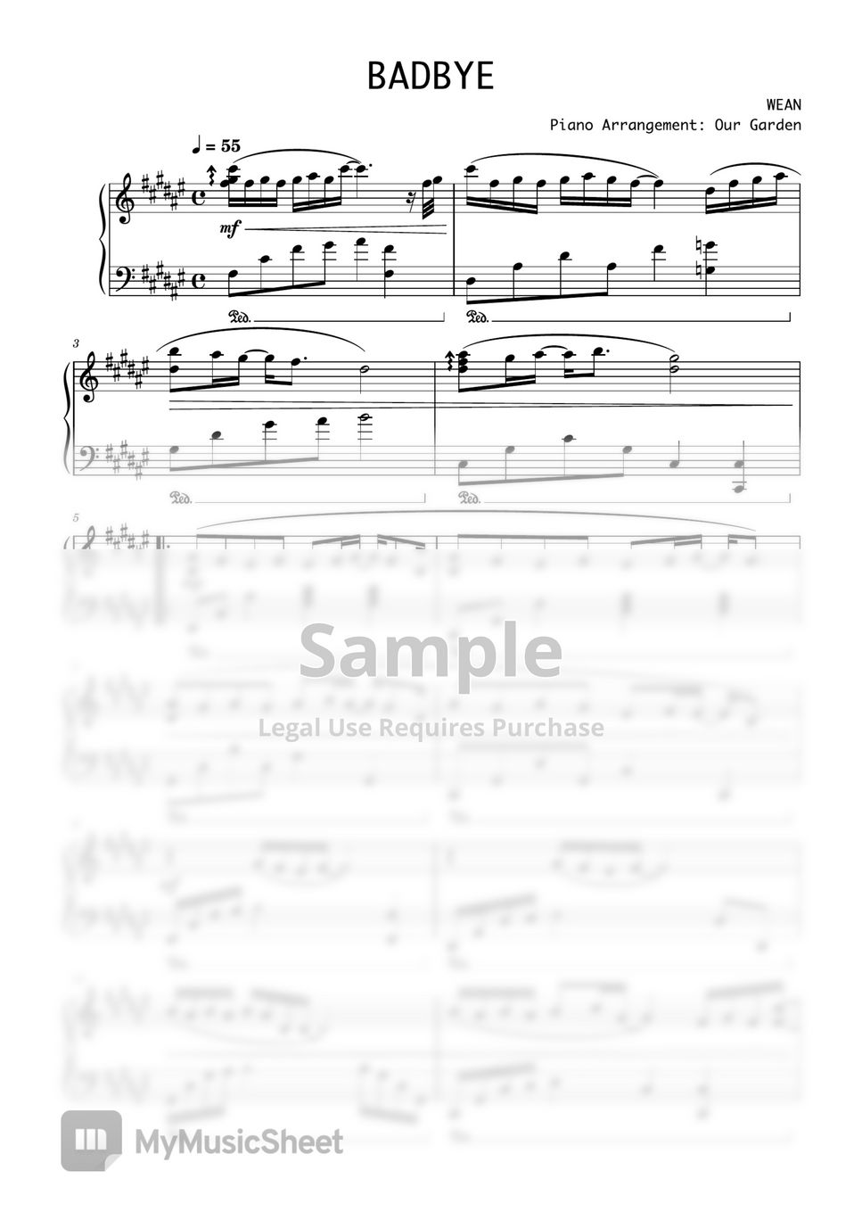 WEAN - Badbye Sheets by Our Garden