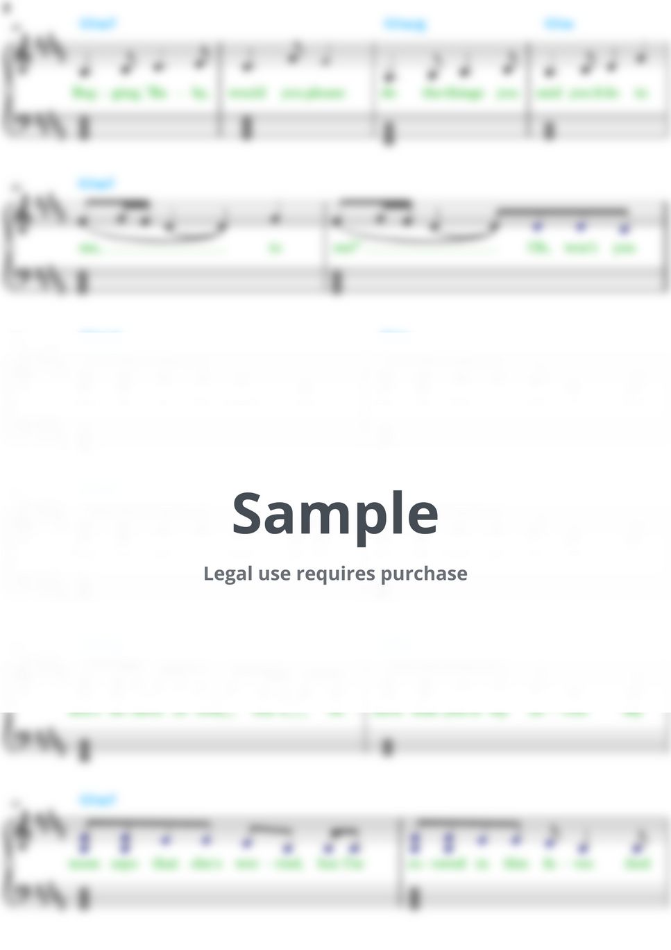 Gigi Perez - Sailor Song (with lyrics and chords) Sheet Music by Rita B