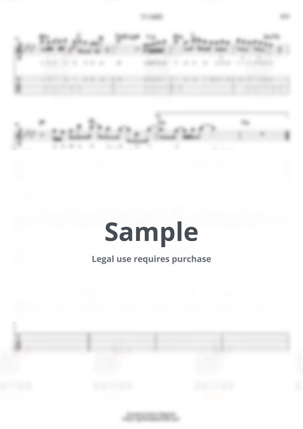 Janice 衛蘭 - 穿花蝴蝶 Tab + 단선 악보 by Guitar Elements HK