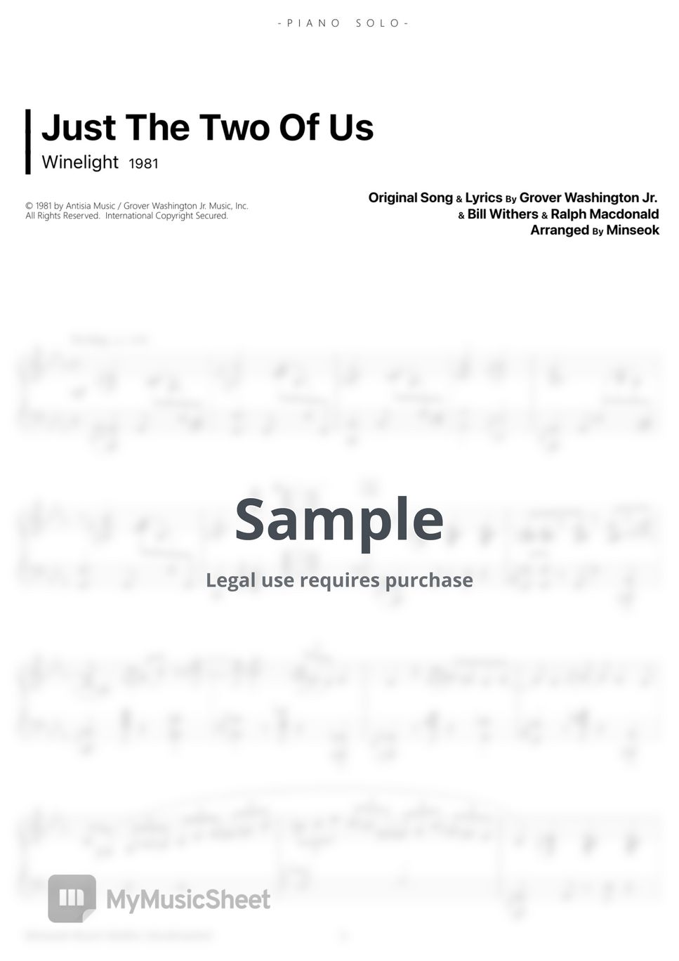 Grover Washington Jr. / Bill Withers / Ralph Macdonald - Just The Two ...