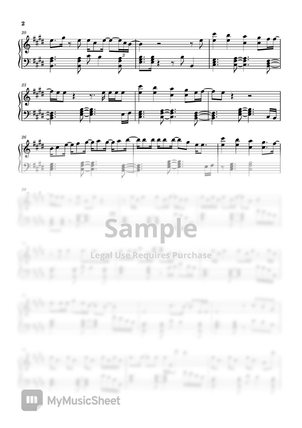 방탄소년단 Bts Dynamite Original Key Sheets By 햅삐악보 Habbi