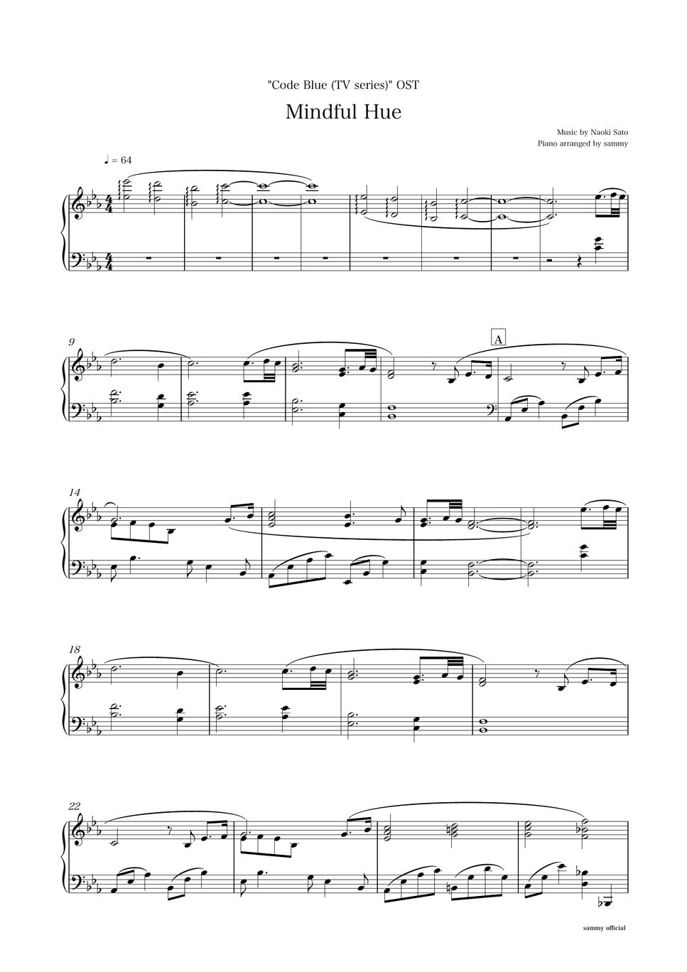 Code Blue (TV series) - Mindful Hue Sheet by sammy