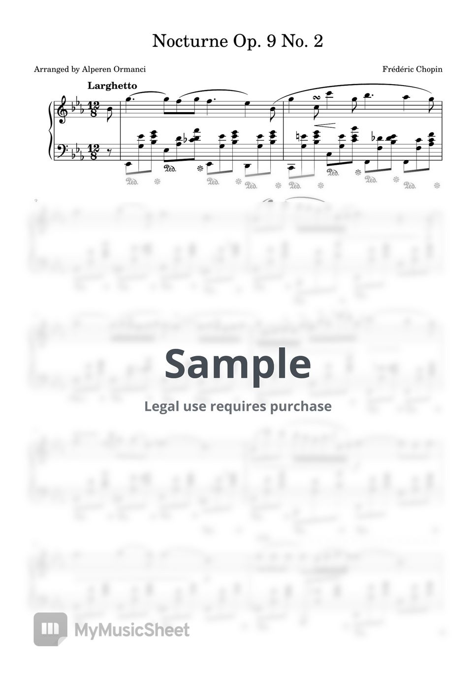 Frédéric Chopin - Nocturne Op. 9 No. 2 Sheets by Alperen Ormanci