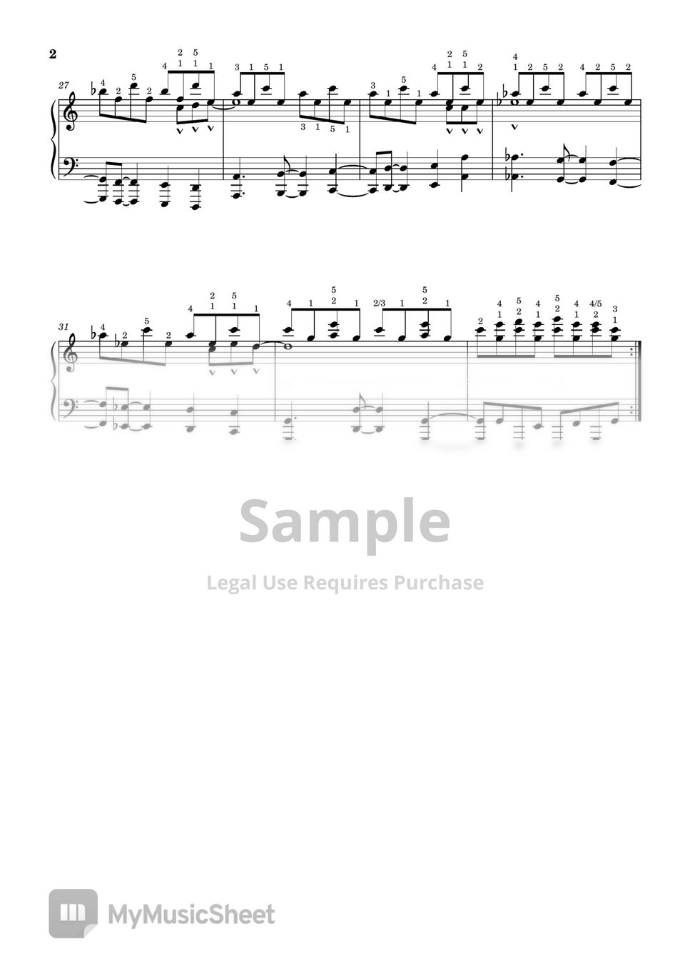 Masato Nakamura - Green Hill Zone - Sonic The Hedgehog Sheets by Pianonymo