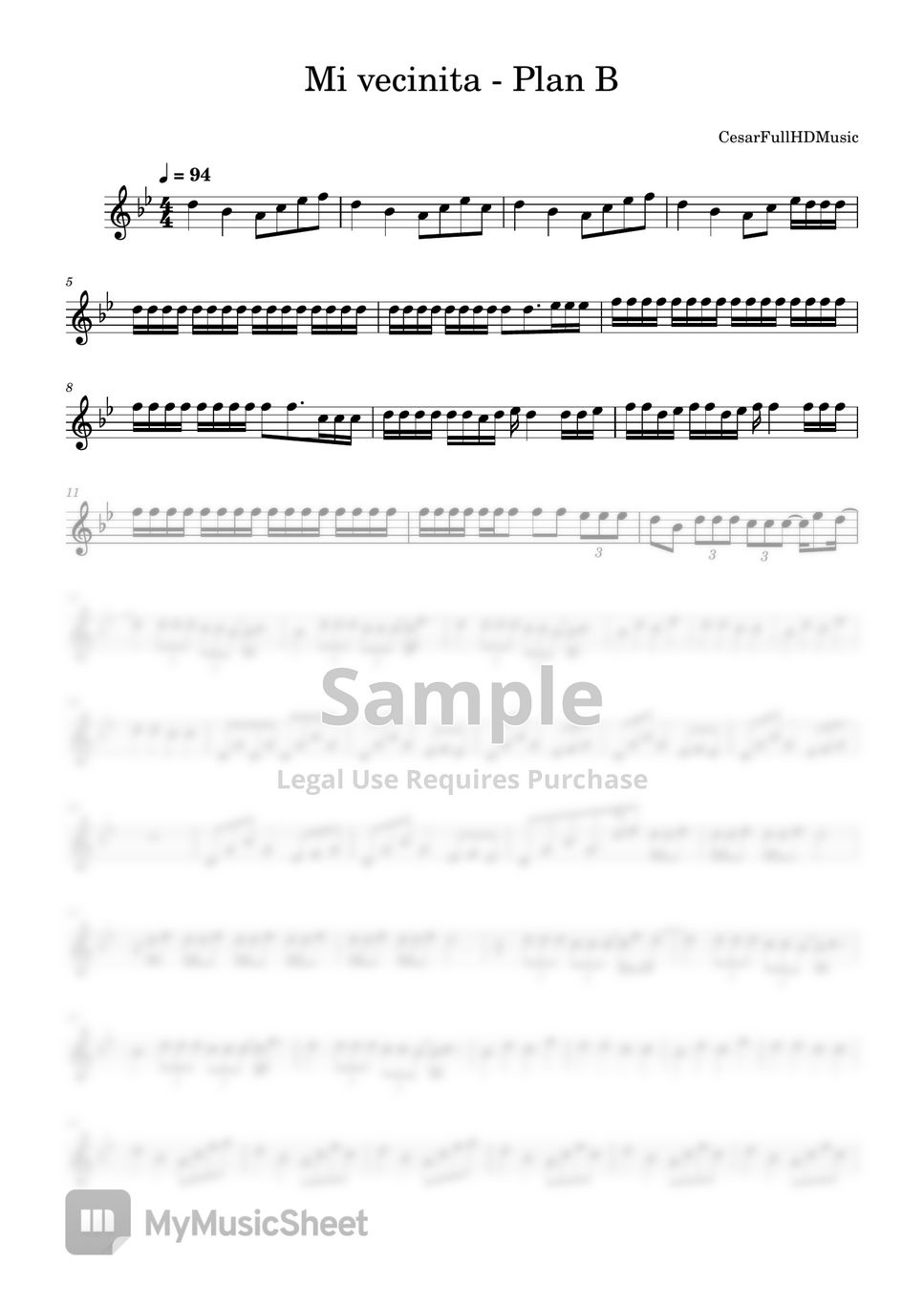 Plan B - Mi vecinita Sheets