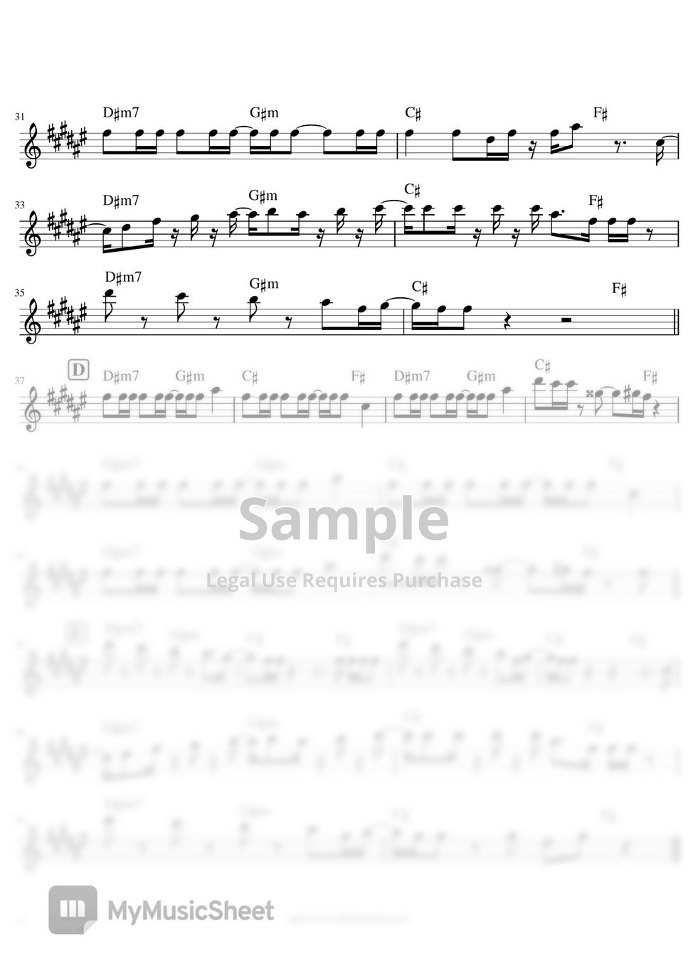 BTS - Dynamite (Tenor Sax/Key=F#) Sheets by syzkah