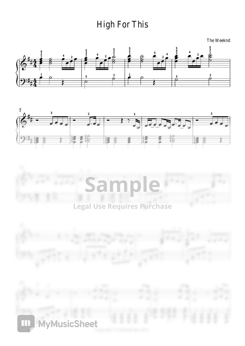 The Weeknd - High For This Partition