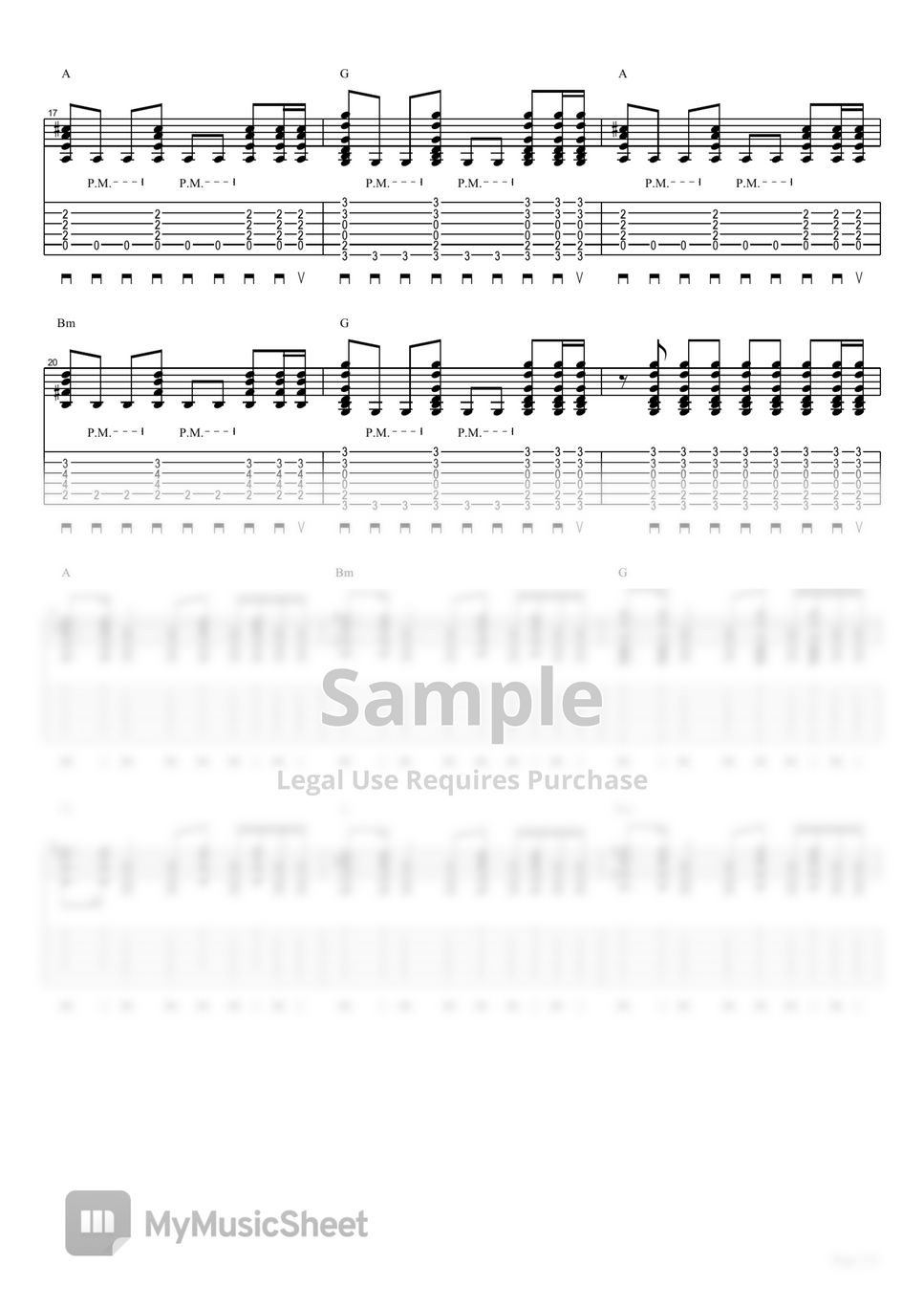 승관(SEVENTEEN) - Go [tvN 드라마 '청춘기록' OST] 악보 by Rami Guitar