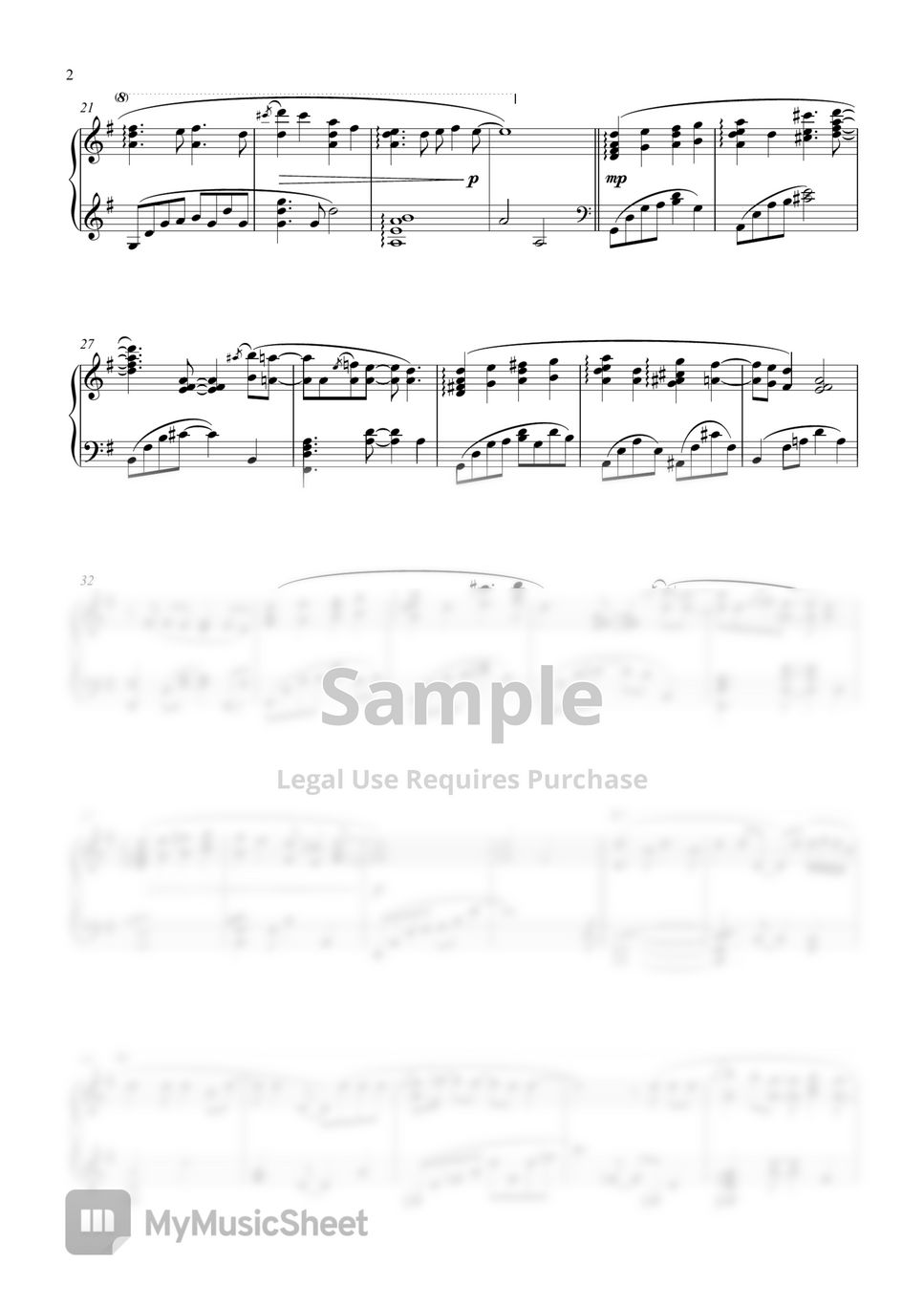 Vaundy - 怪獣の花唄 (Relaxing Piano Project) Sheet Music by SLSMusic