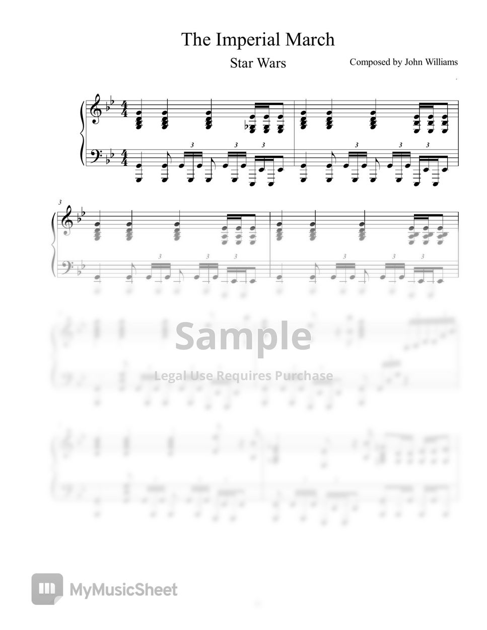 John Williams - Star Wars - The Imperial March Nutowy by Potter Jayan Piano