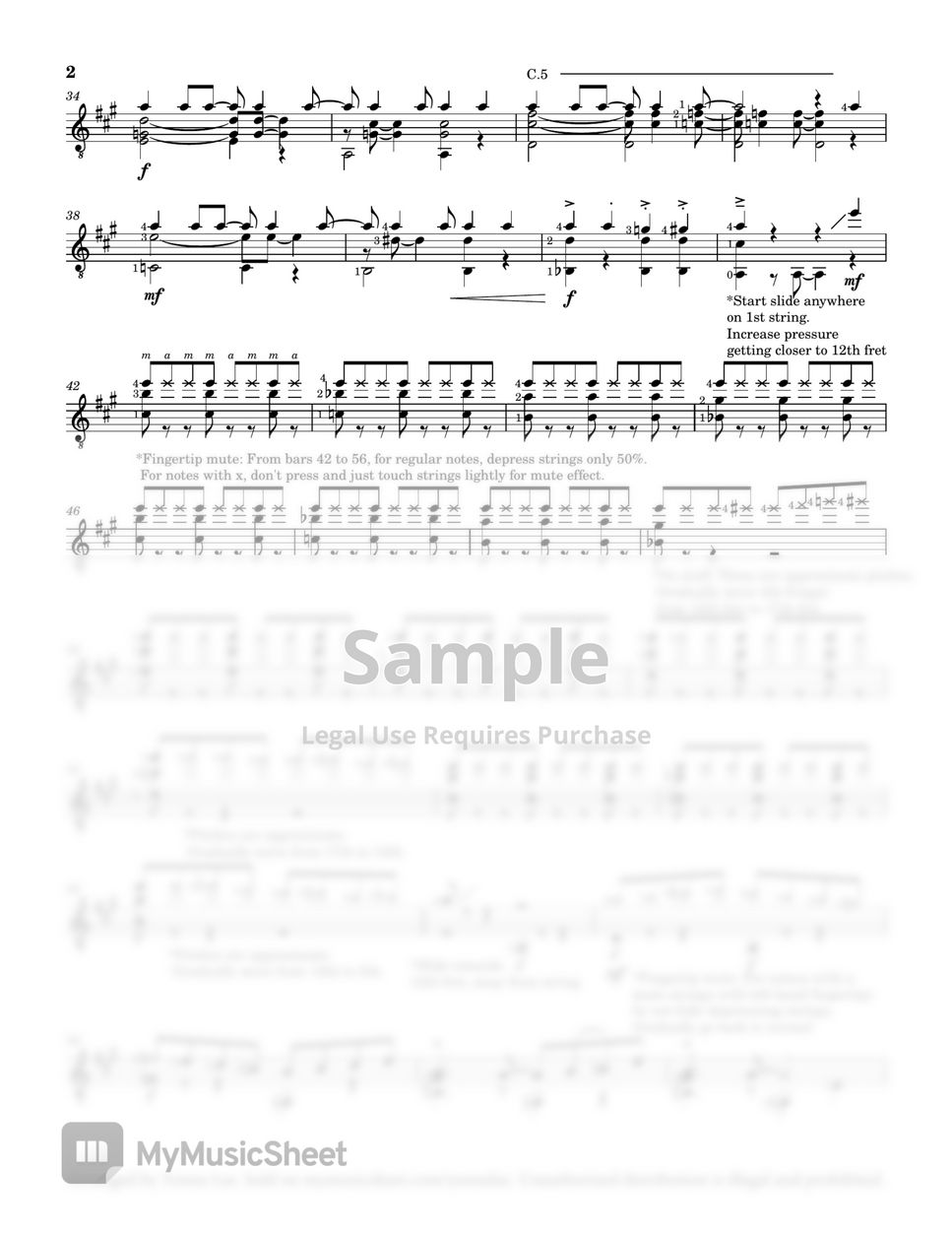 Antonio Carlos Jobim - One Note Samba (Staff only) Sheet Music by Yenne Lee