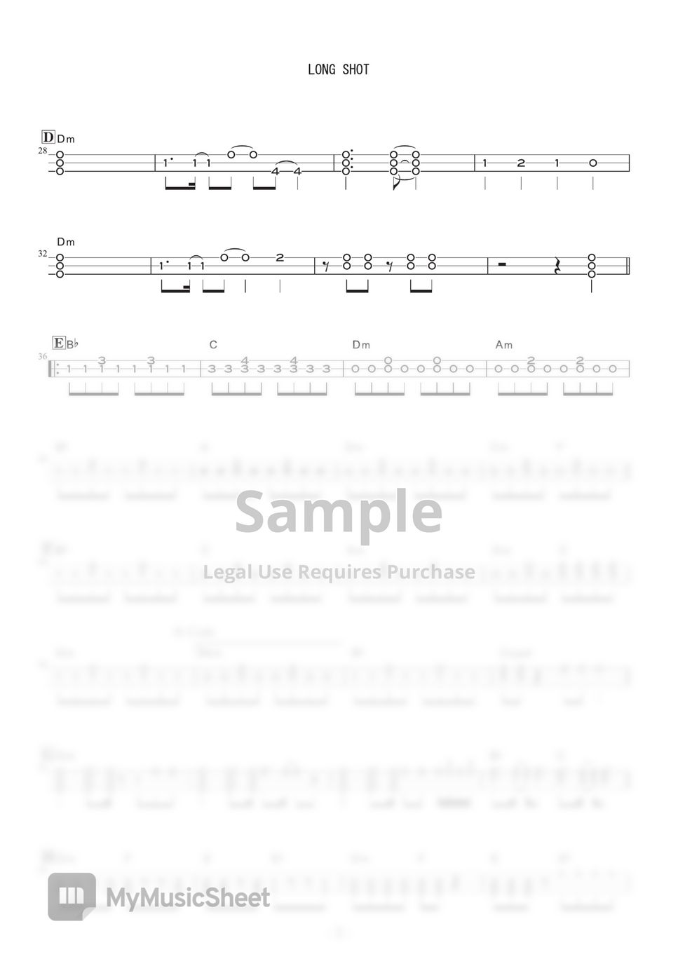 Maeshima Mayu - LONG SHOT(Tsugaru syamisen 2nd Tab) (Re:Zero -Starting ...