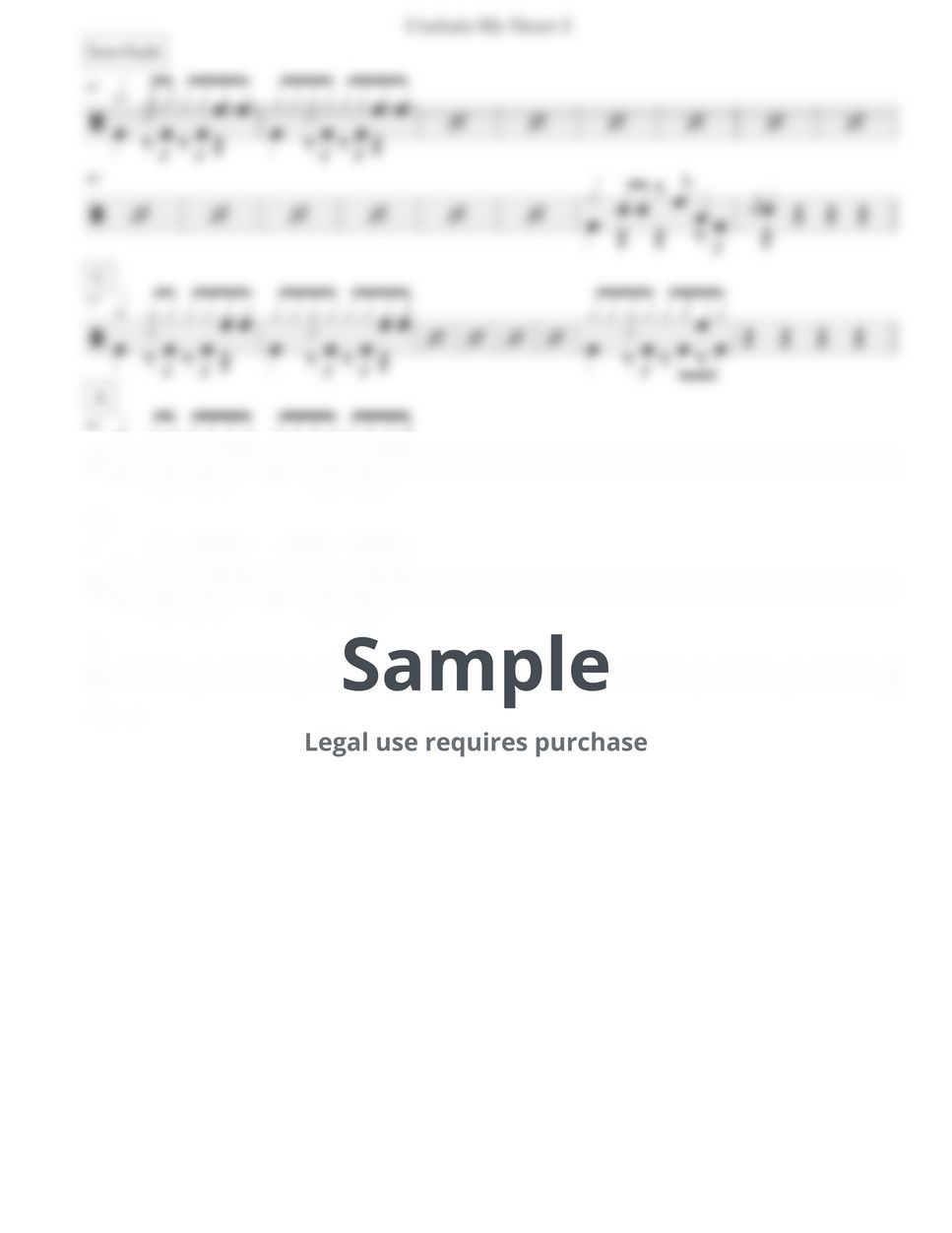 Ray Charles - Unchain My Heart 악보 by Arkadia Drums