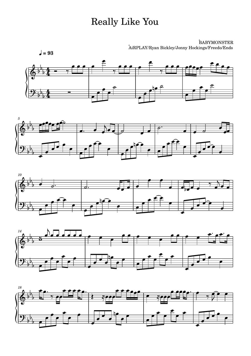 BABYMONSTER - Really like you Sheets by c