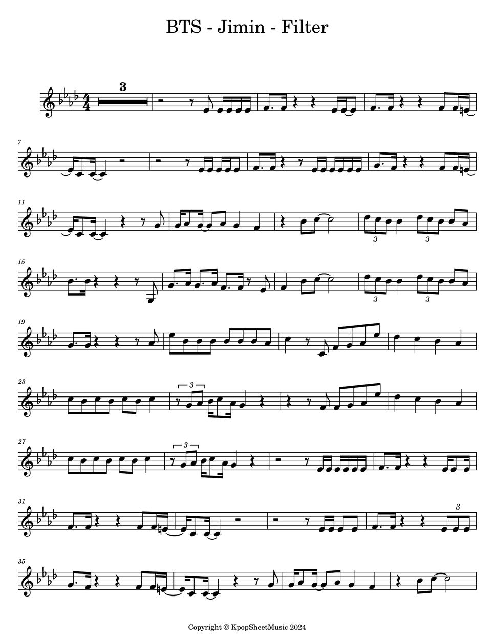 BTS - Filter Sheets by KpopSheetMusic