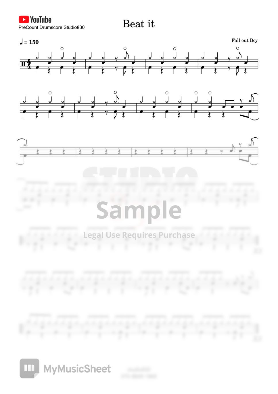 Fall Out Boy Beat It Sheets By Studio830