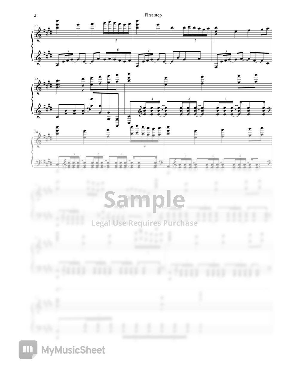 Aost - Aost - First Step (자작곡) (피아노 연주곡/볼레로/자작곡) Sheets