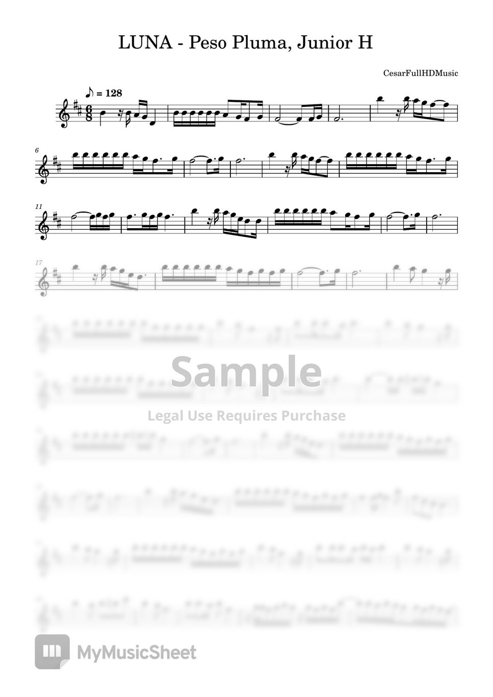 Peso Pluma, Junior H - LUNA Noten