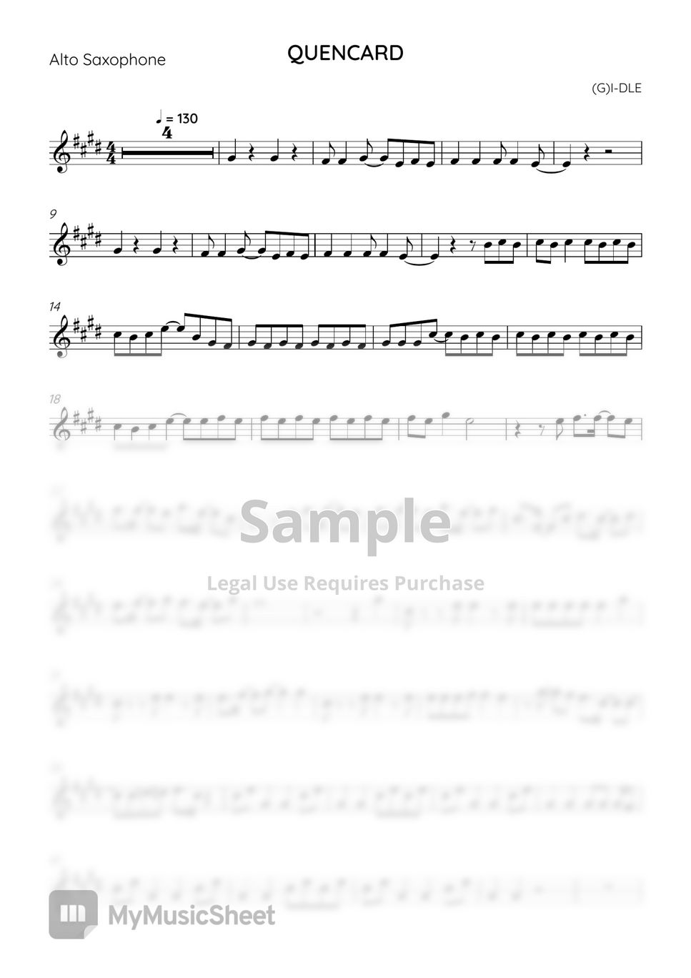 (G)I-DLE - QUEENCARD Sheets by JL